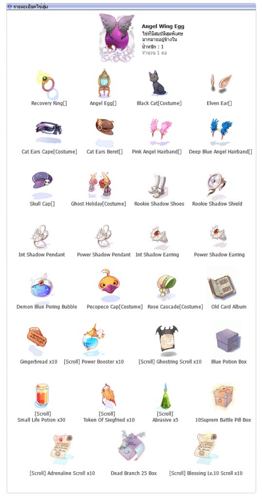 Angel Wing Egg จุติ!! – Ragnarok Online