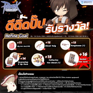 Refine Up Reward – ตีติดปั๊บ ! รับทันที !! – Ragnarok Online