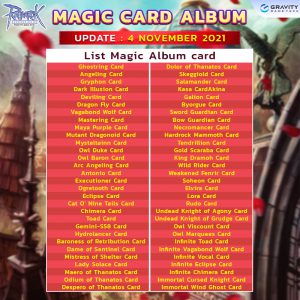 UPDATE !! Magic Card Album – Ragnarok Online