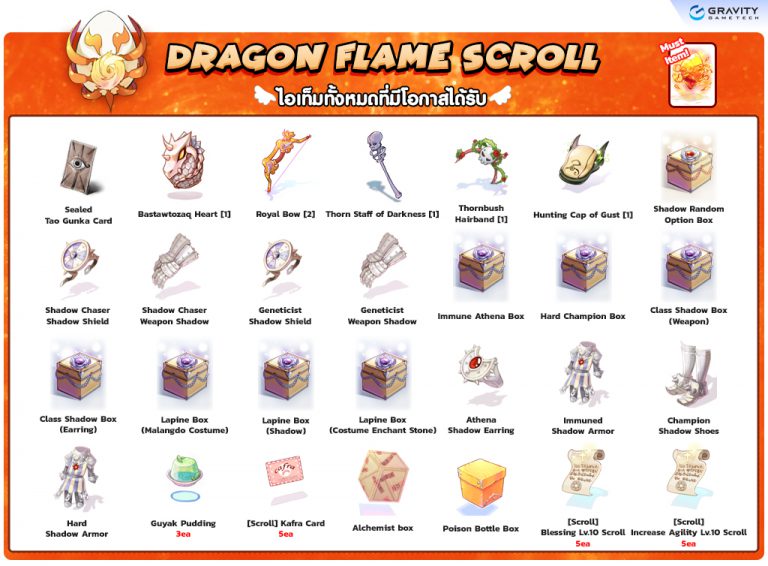 Dragon Flame Scroll – Ragnarok Online