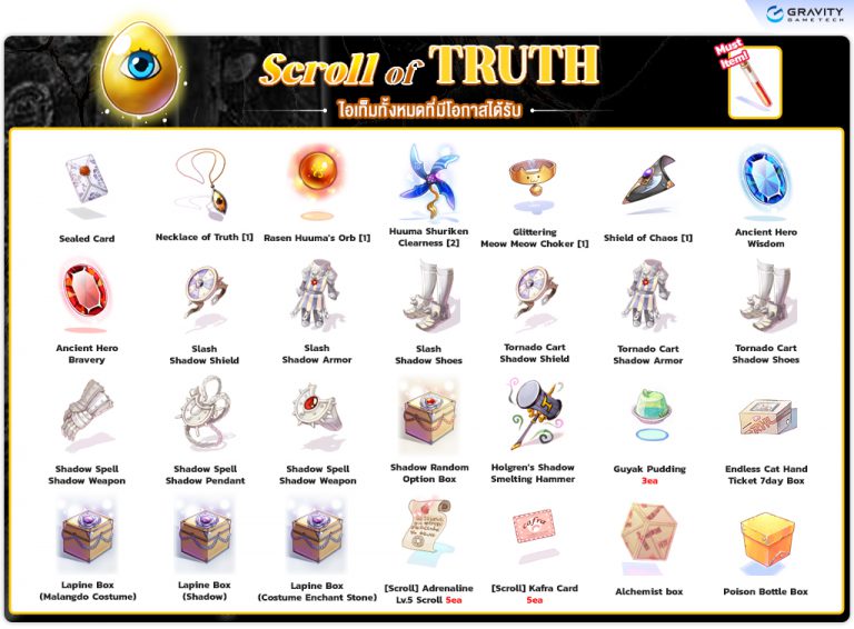 Scroll of Truth – Ragnarok Online