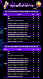 Random Option EXP Advisor Remodeling Device – Ragnarok Online