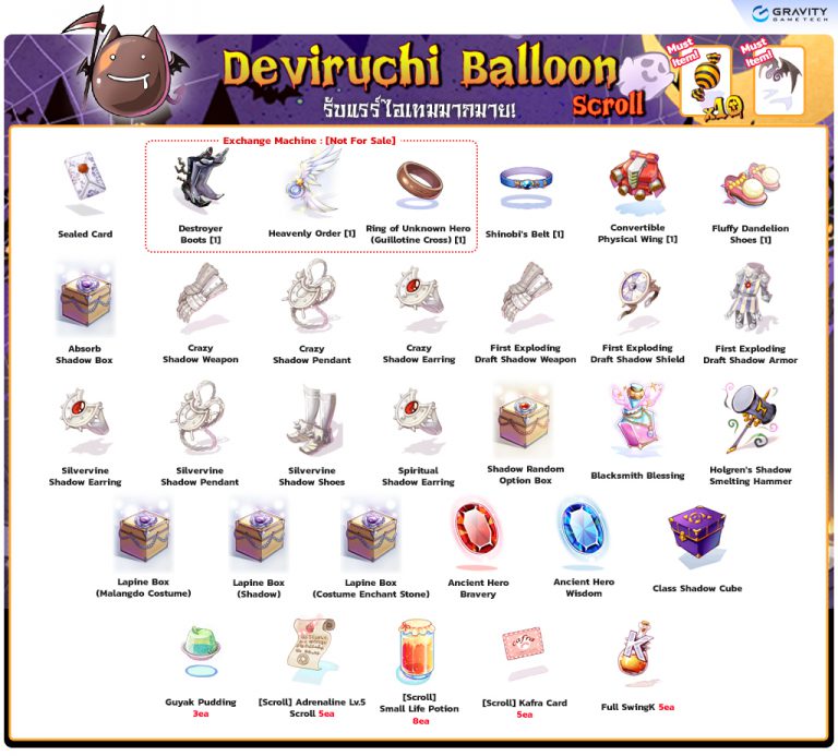 Deviruchi Balloon Scroll – Ragnarok Online