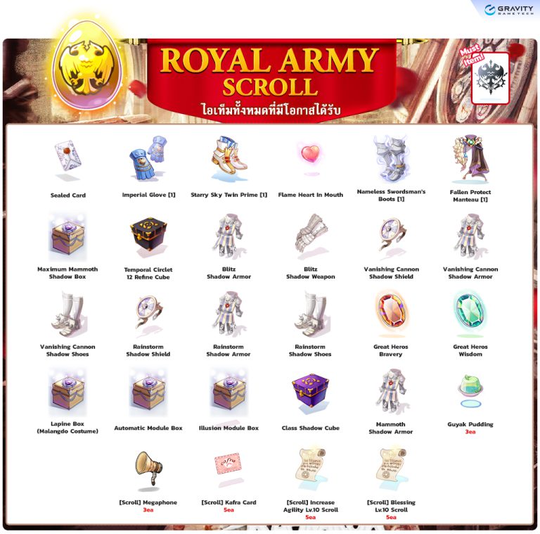 Royal Army Scroll – Ragnarok Online