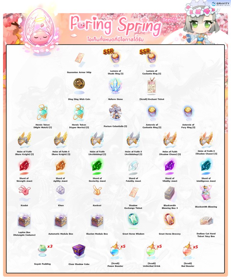 Poring Spring Scroll – Ragnarok Online