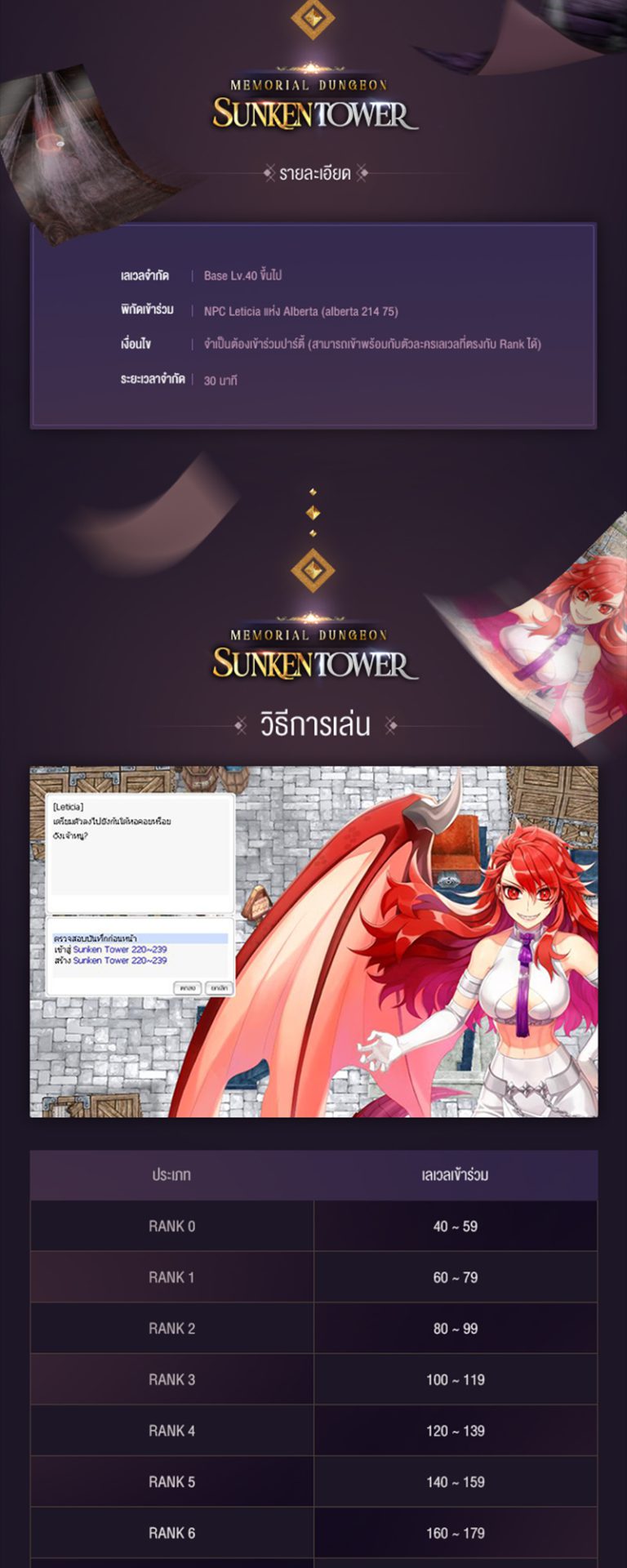 Memorial Dungeon Sunken Tower – Ragnarok Online