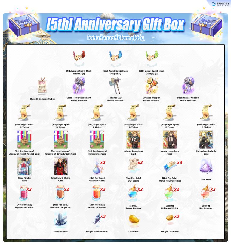 5th Anniversary Event : MIDGARD CARNIVAL – Ragnarok Online