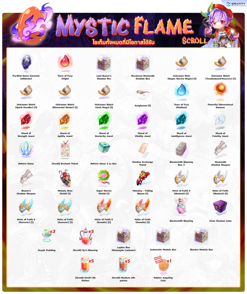 Mystic Flame Scroll – Ragnarok Online