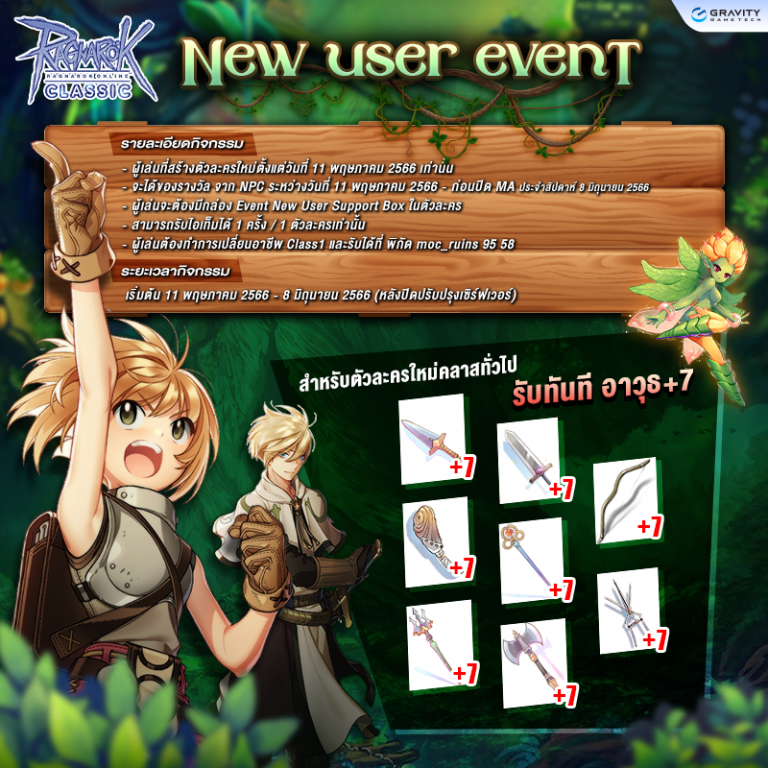 Power Up New User Event – Ragnarok Classic GGT