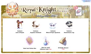 Royal Knight Costume Scroll – Ragnarok Classic GGT