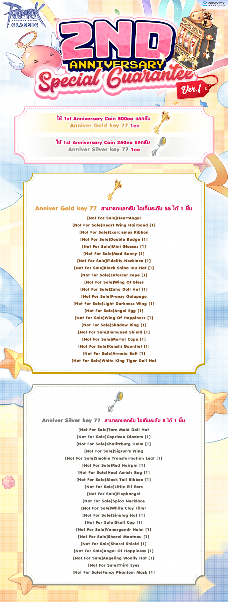 Special Gacha Guarantee 2nd Anniversary – Ragnarok Classic GGT