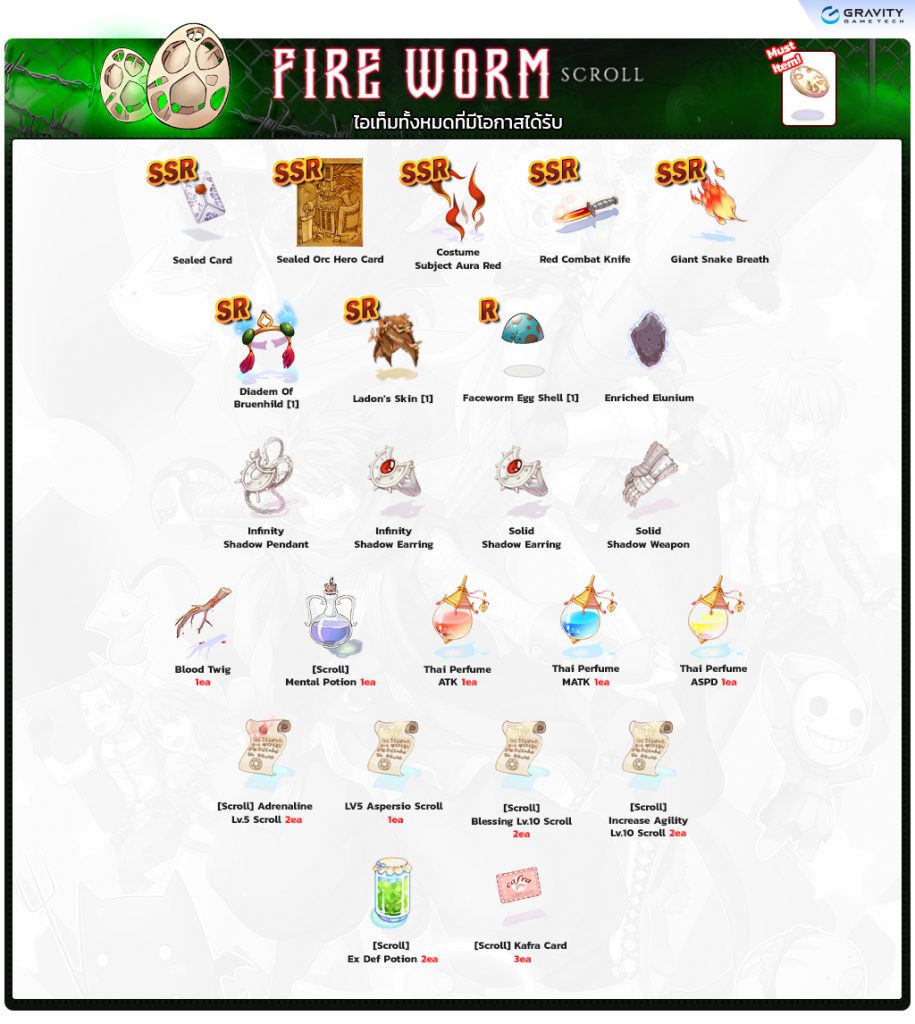 Fire Worm Scroll – Ragnarok Classic GGT