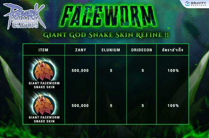 Faceworm Special Upgrade !!! – Ragnarok Classic GGT