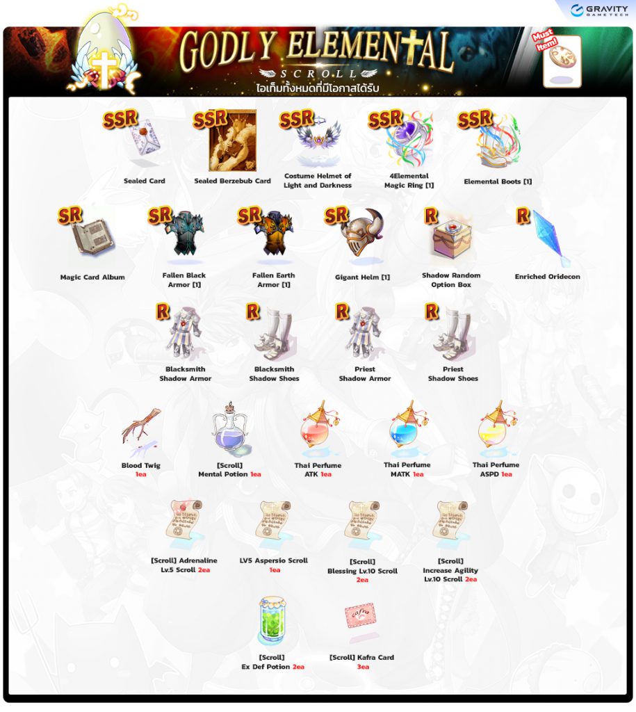 Godly Elemental Scroll – Ragnarok Classic GGT