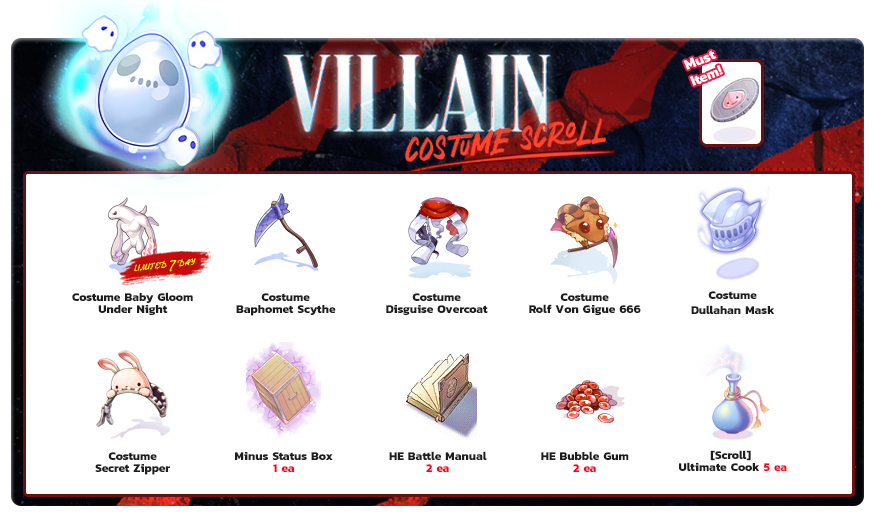 Villain Costume Scroll – Ragnarok Classic GGT