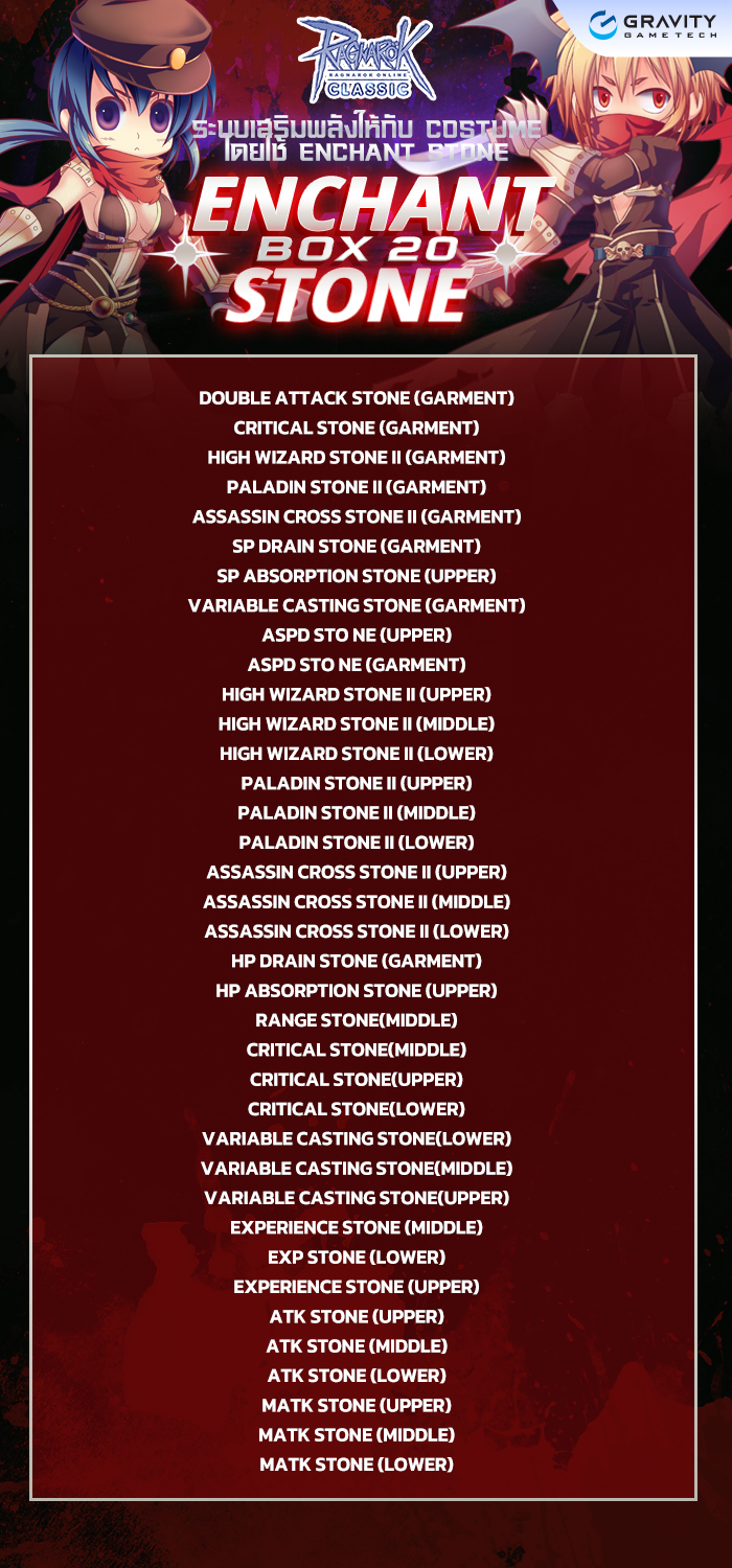 Costume Enchant Stone Box 20 – Ragnarok Classic GGT