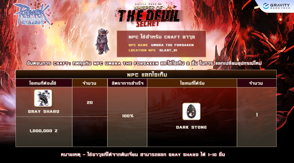 [Baphomet] Raid Devil Secret – Ragnarok Classic GGT
