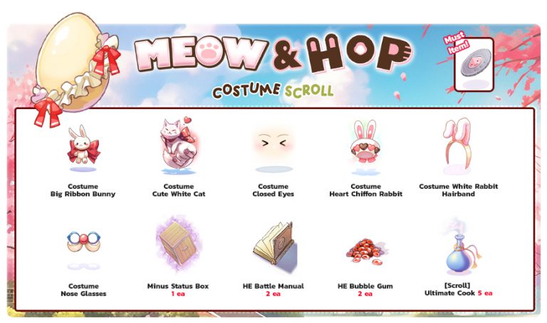 [Baphomet] Meow & Hop Costume Scroll – Ragnarok Classic GGT