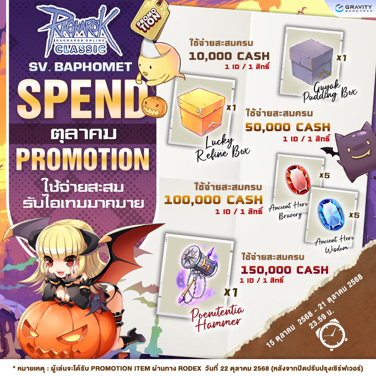 [Baphomet] Spend Promotion October 2025 – Ragnarok Classic GGT