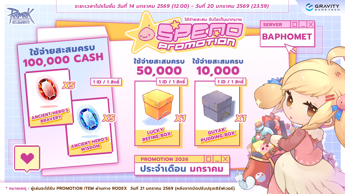 Spend Promotion January 2026 – Ragnarok Classic GGT